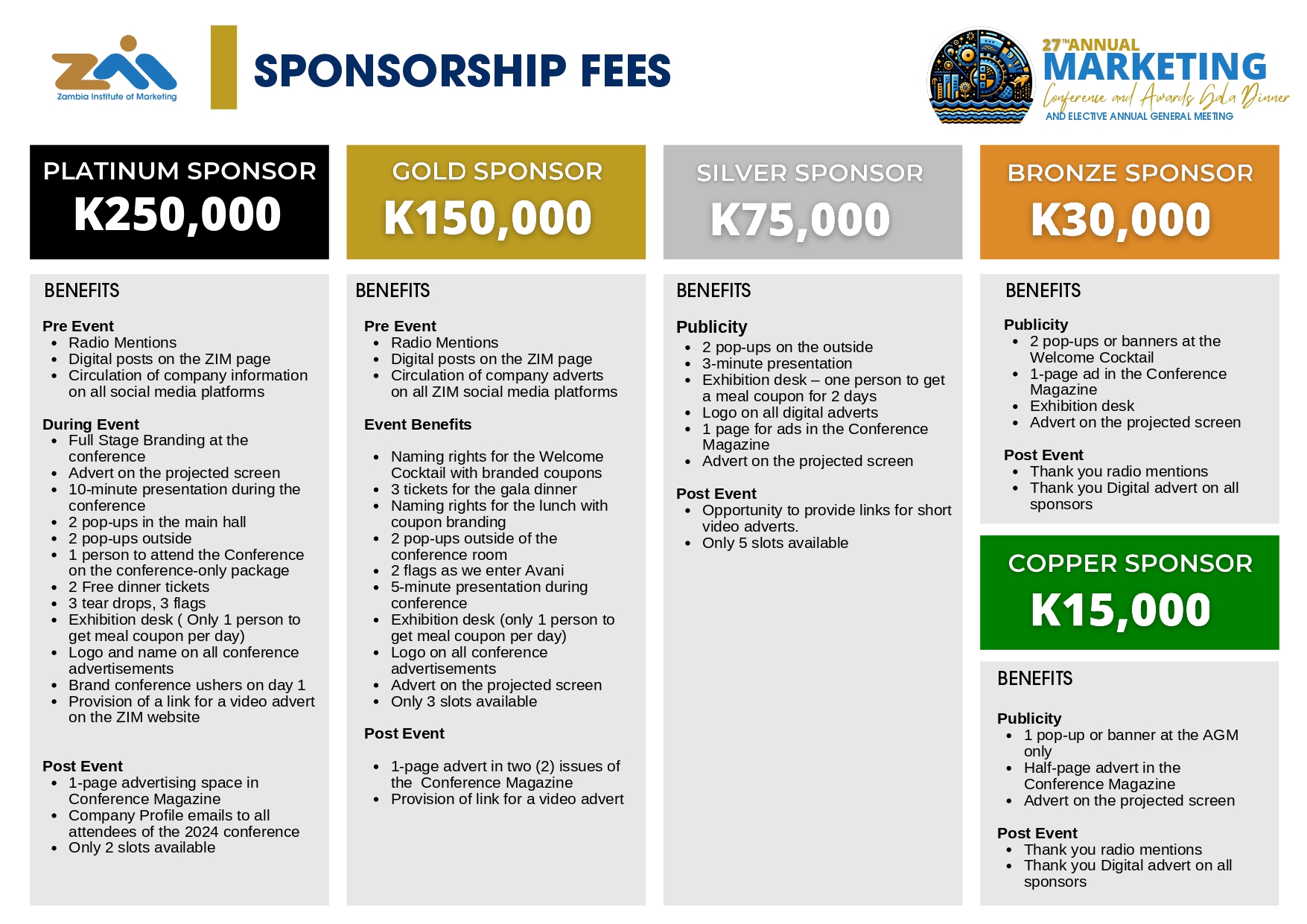 Conference Participation - Zambia Institute of Marketing